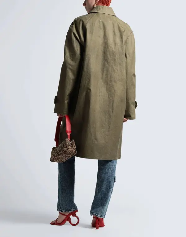 MAISON MARGIELA Solid Color Double-breasted Coat