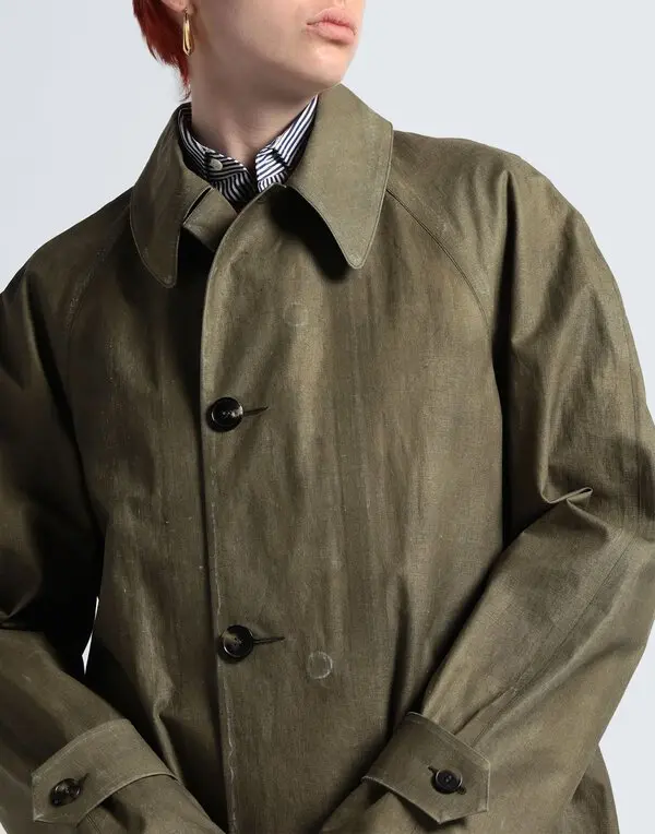 MAISON MARGIELA Solid Color Double-breasted Coat