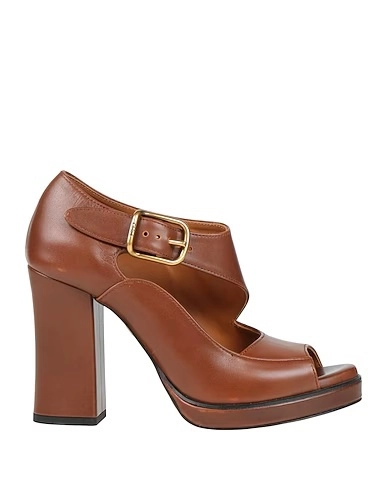 Chloé Round-toe High-heeled Sandals - Brown