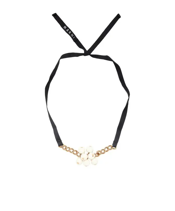 Marni Beaded Necklace - Black