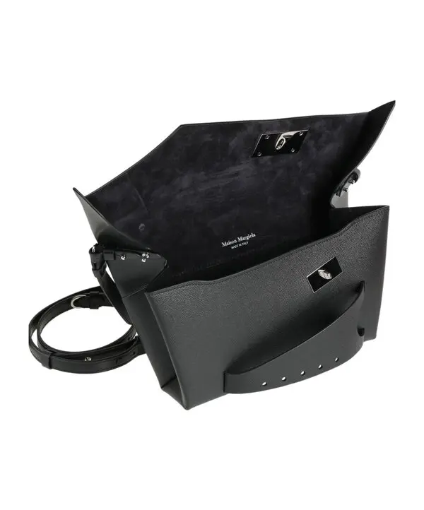 MAISON MARGIELA Large Lychee Grain Clutch Bag - Black