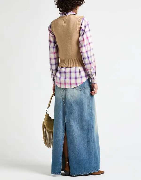 MAISON MARGIELA Washed Denim A-line Skirt