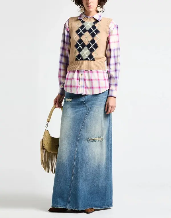 MAISON MARGIELA Washed Denim A-line Skirt
