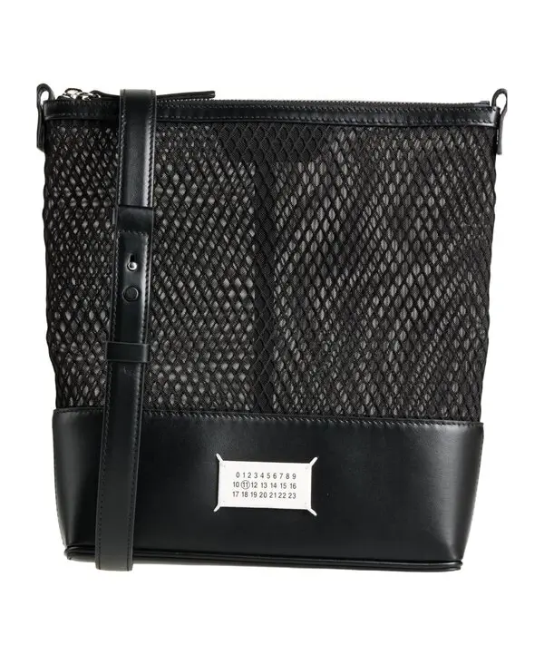 MAISON MARGIELA Leather Crossbody Bag - Black