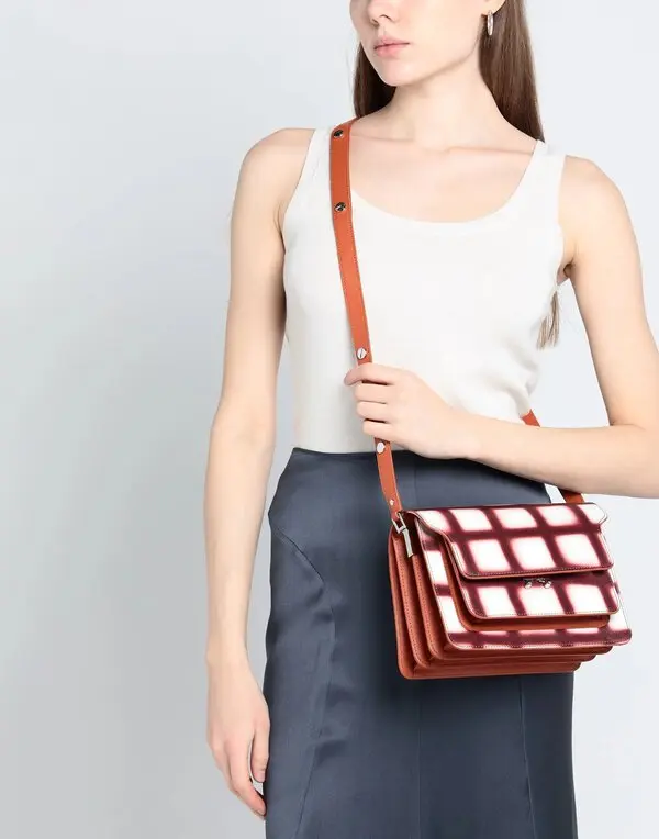 Marni Medium Plaid Leather Bag
