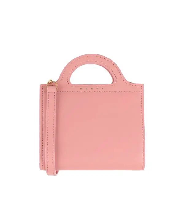 Marni Minimalist Solid Color Leather Bag