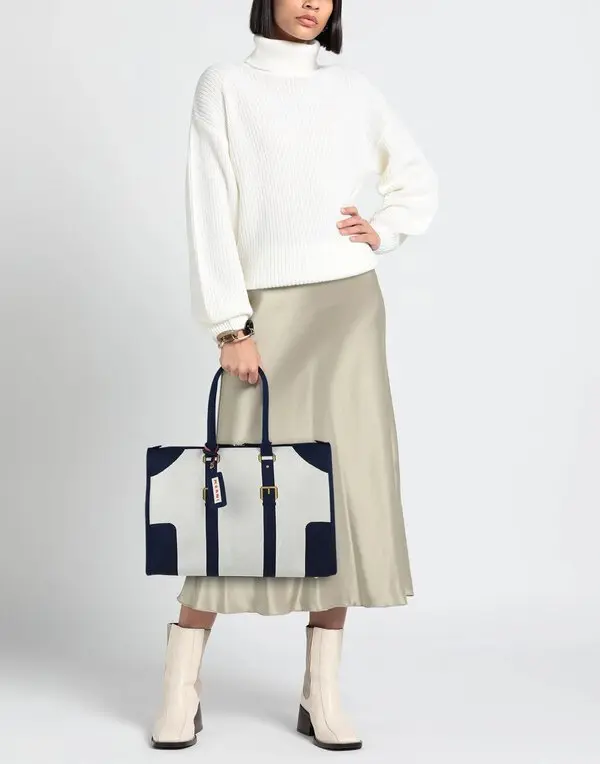 Marni Multicolor Woven Tote Bag