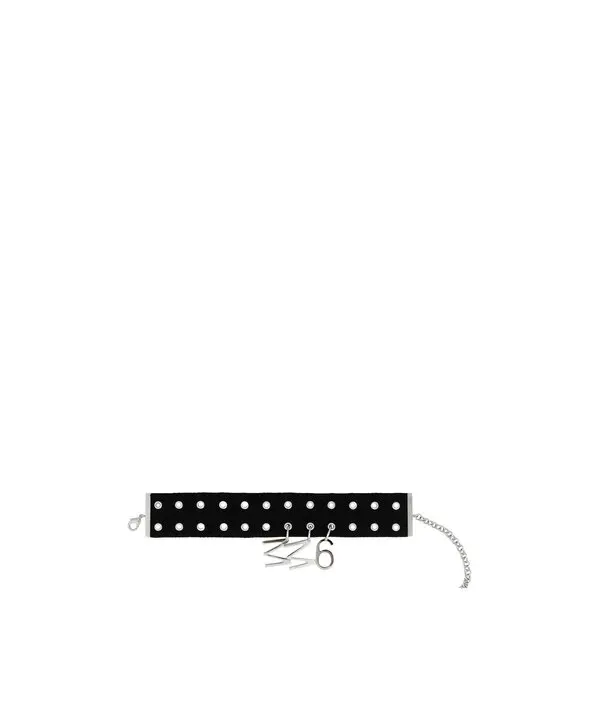 MAISON MARGIELA Canvas And Plastic Material Bracelet - Black