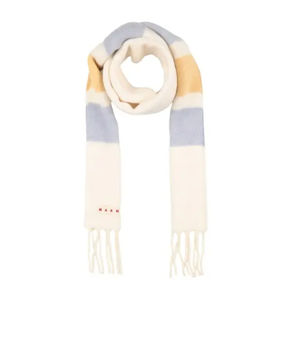 Marni Striped Knitted Scarf