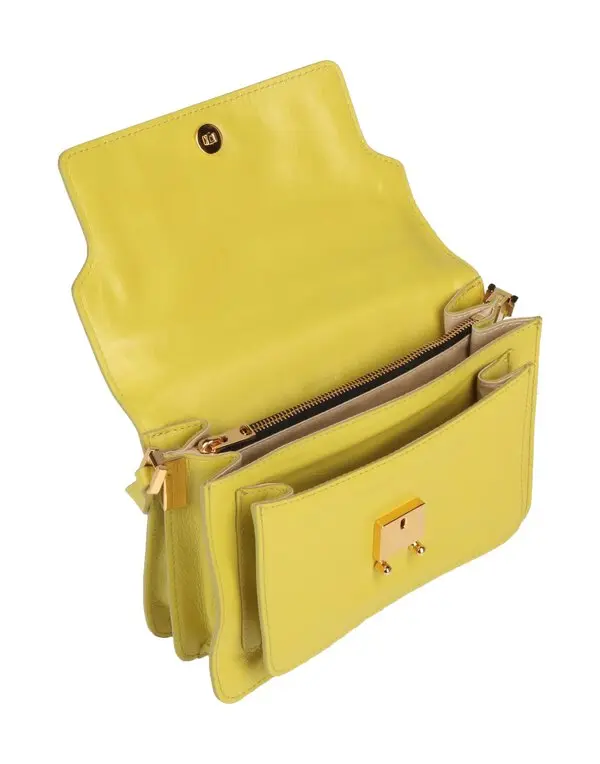 Marni Medium Solid Color Leather Flap Bag