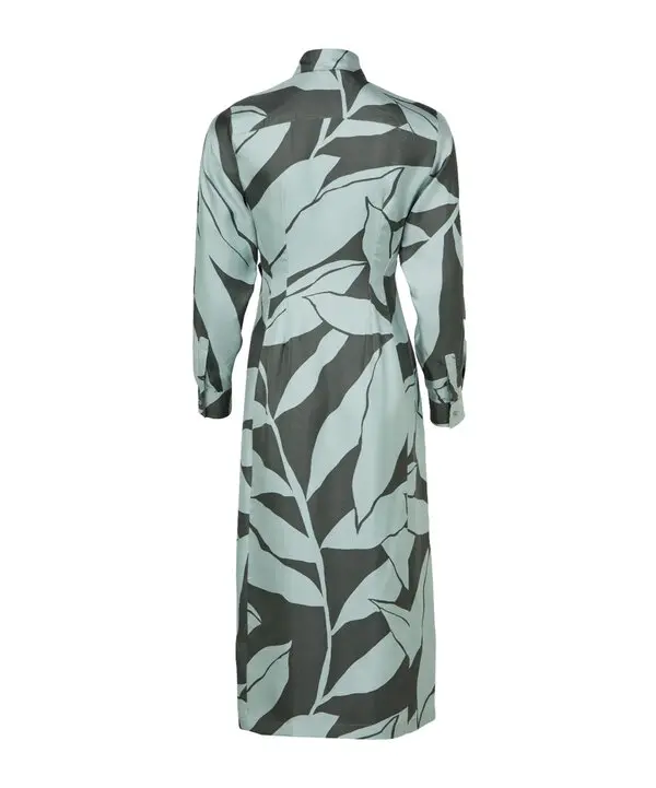 Max Mara Printed Long-sleeved Dress