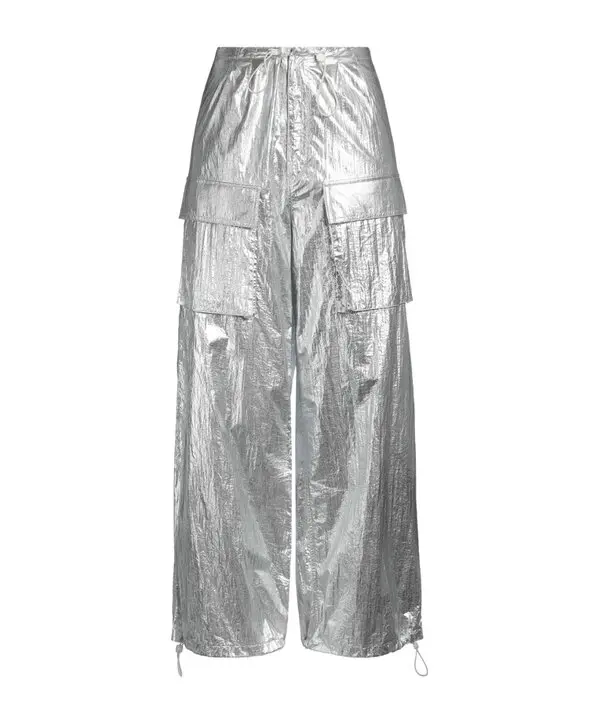 MAISON MARGIELA Metallic Cargo Pants - Gray
