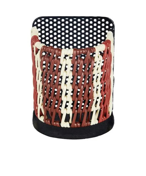 Marni Multicolor Metal Pen Holder - Black