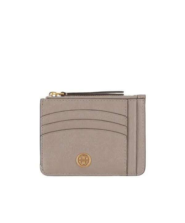 Tory Burch Leather Cardholder - Nude