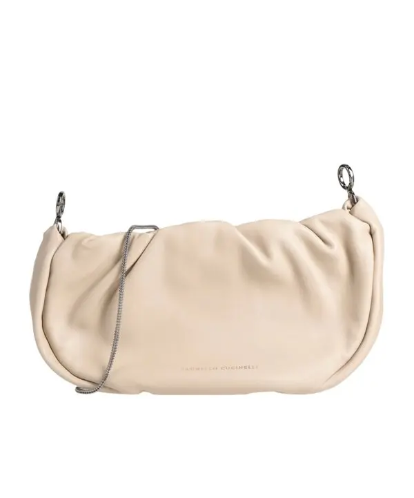 Brunello Cucinelli Minimalist Shoulder Bag - Nude
