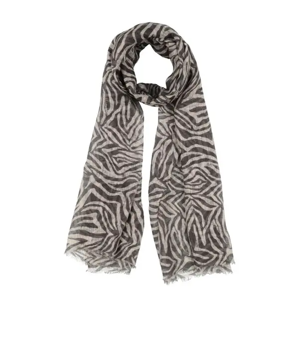 Brunello Cucinelli Two-tone Linen Scarf - Gray