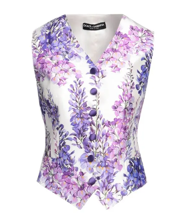 Dolce & Gabbana Floral Print Satin Top