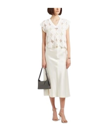 Brunello Cucinelli Short-sleeved V-neck Knitted Top