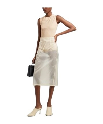 MAISON MARGIELA Simple Solid-color A-line Skirt