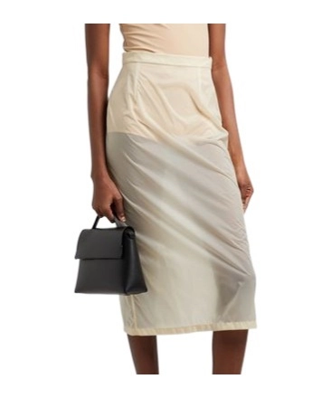 MAISON MARGIELA Simple Solid-color A-line Skirt