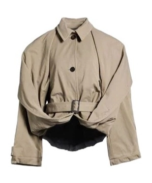 Balenciaga Loose And Thickened Jacket - Nude