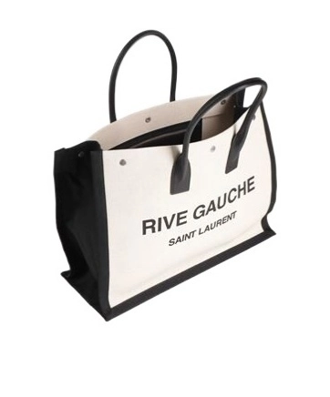Saint Laurent Canvas Tote Bag - White
