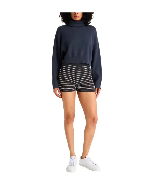 Brunello Cucinelli Lightweight And Comfortable Striped Hot Pants
