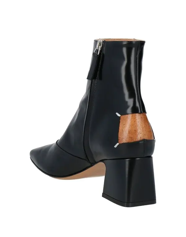 MAISON MARGIELA Square-toe Ankle Boots In Smooth Leather