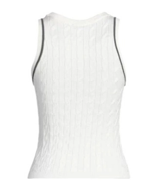 Brunello Cucinelli Solid-color Sleeveless Knitted Top