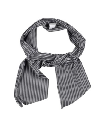 Brunello Cucinelli Striped Knitted Scarf - Gray