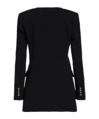 Saint Laurent Solid-color Lapel Suit Jacket