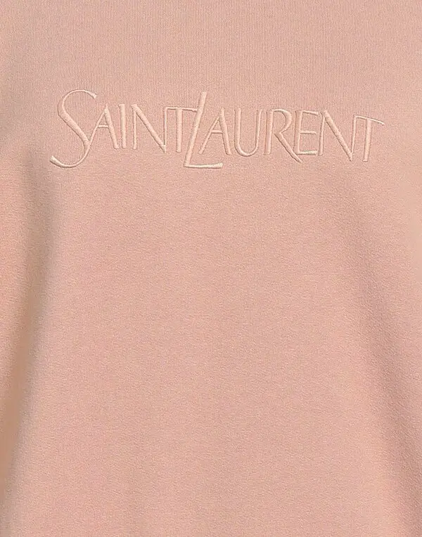 Saint Laurent Solid Color Crew Neck Sweatshirt