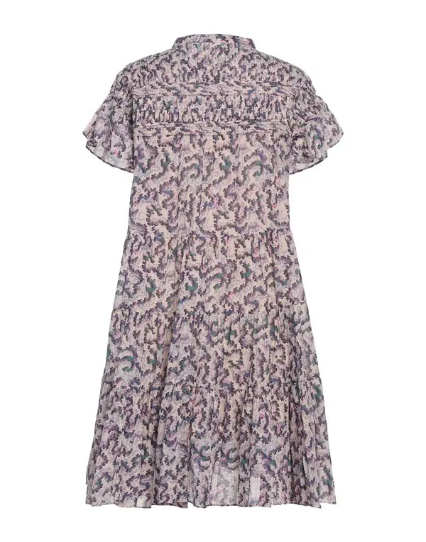 Isabel Marant Étoile Multicolored Short-sleeve Crew Neck Dress