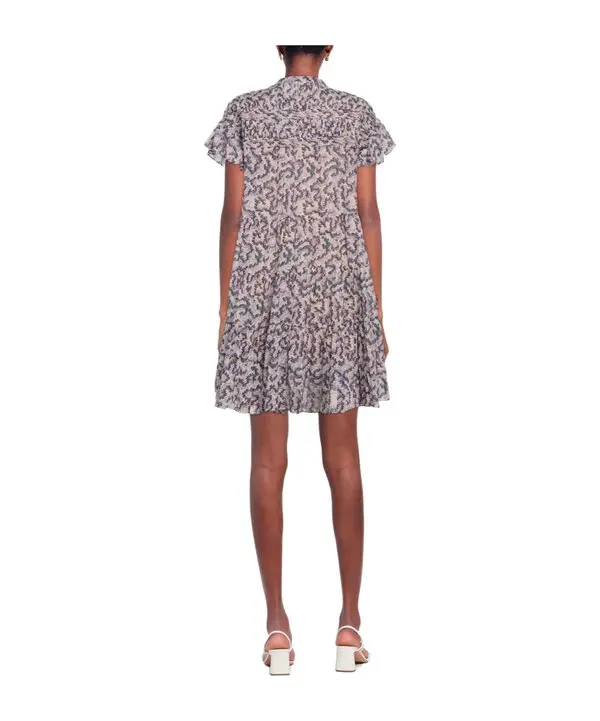 Isabel Marant Étoile Multicolored Short-sleeve Crew Neck Dress