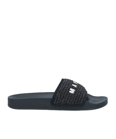 Marni Woven Raffia Pool Slides