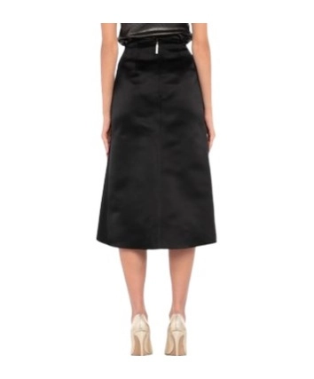 Balenciaga Satin Midi Skirt
