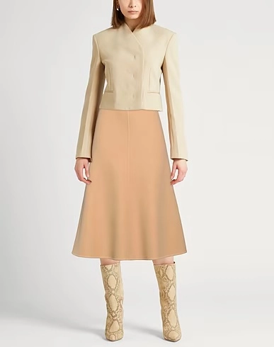 Chloé Simple Solid Wool Skirt
