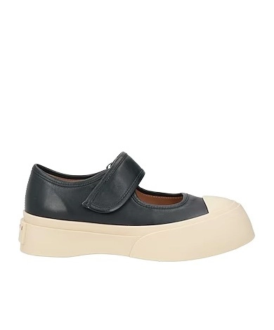 Marni Minimal Leather Ballet Flats - Nude