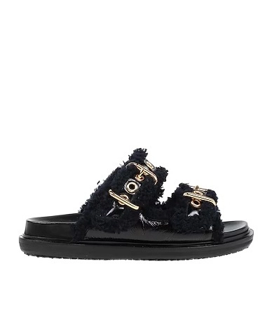 Marni Solid Colour Sandals - Black