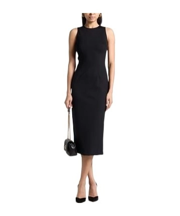 Max Mara Sleeveless Bodycon Midi Dress - Black