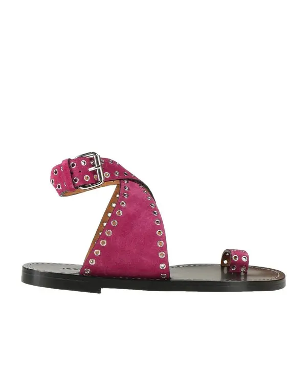 Isabel Marant Étoile Round-toe Buckle Suede Sandals