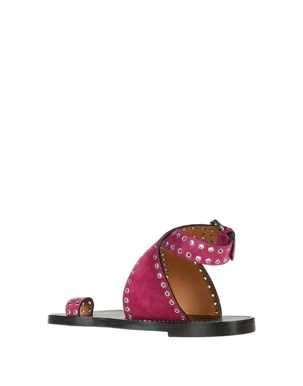 Isabel Marant Étoile Round-toe Buckle Suede Sandals