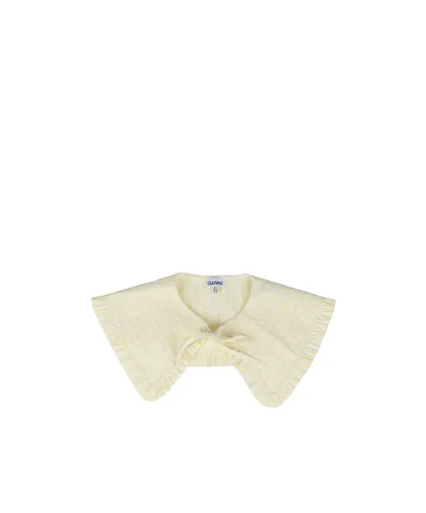GANNI Stripe Shirt Collar