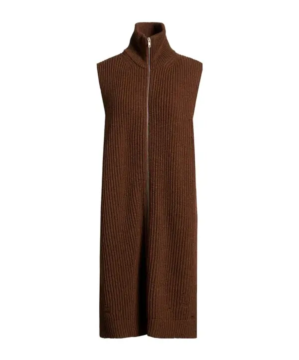 MAISON MARGIELA Lightweight Knitted Sleeveless Top - Brown