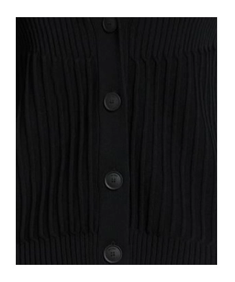 Max Mara V-neck Sleeveless Ribbed Knit Vest