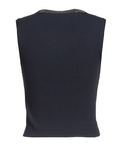 Brunello Cucinelli Sleeveless V-neck Knit Vest