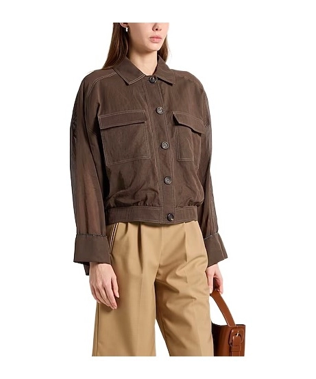 Brunello Cucinelli Minimalist Embroidered Jacket