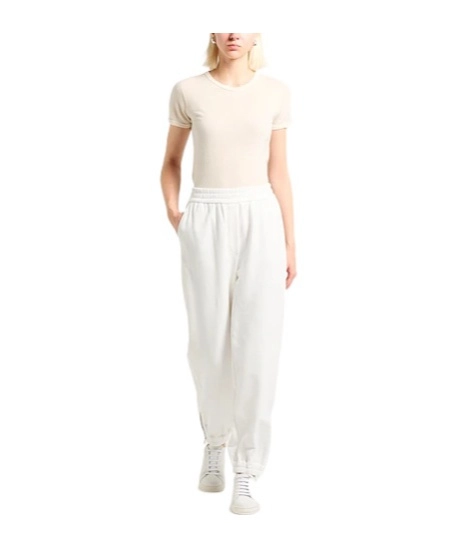 Brunello Cucinelli Elastic Waist Casual Sweatpants - White