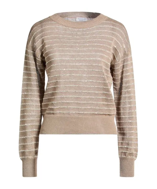 Brunello Cucinelli Striped Sequin Knitwear