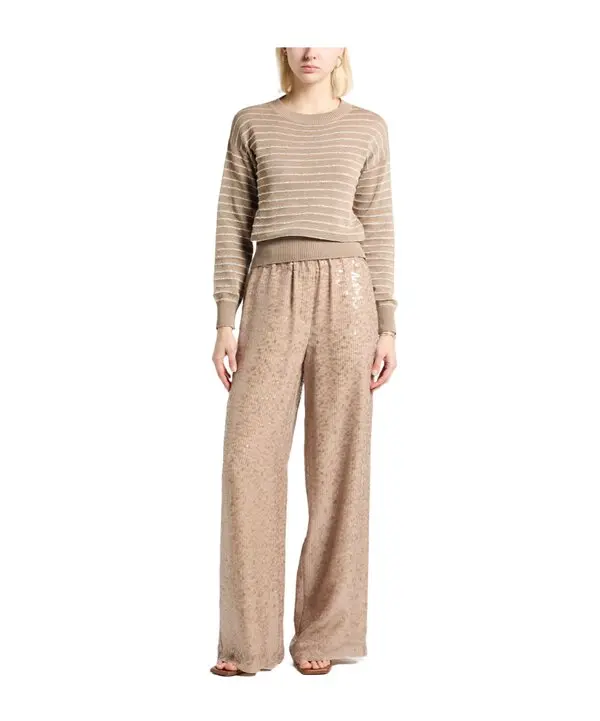 Brunello Cucinelli Striped Sequin Knitwear